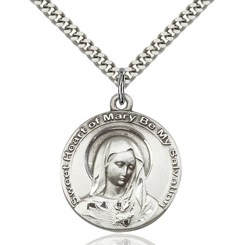 Sterling Silver Mary Pendant | The Catholic Company®
