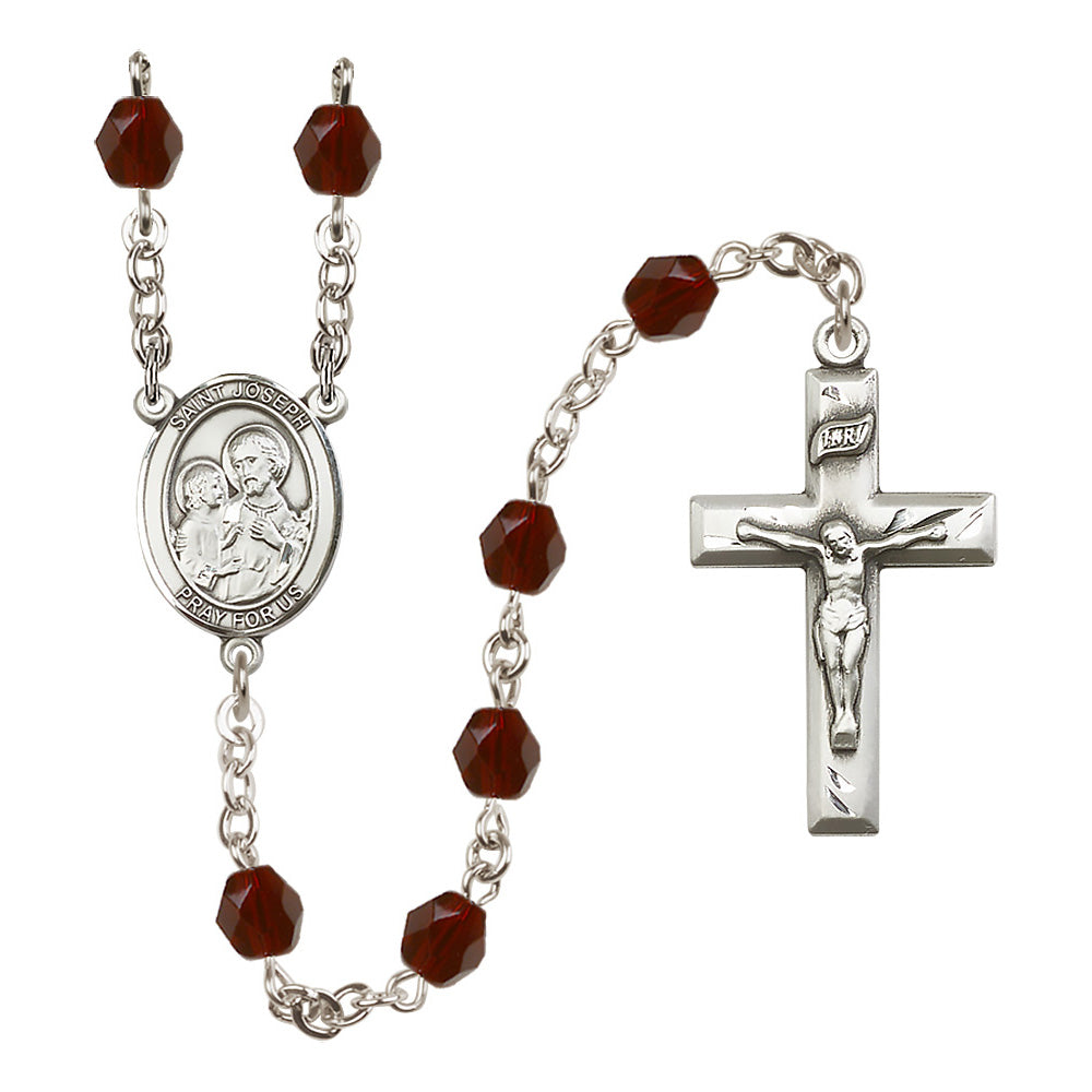 St. Joseph Birthstone Rosary - Multiple Birthstones | The Catholic Company®