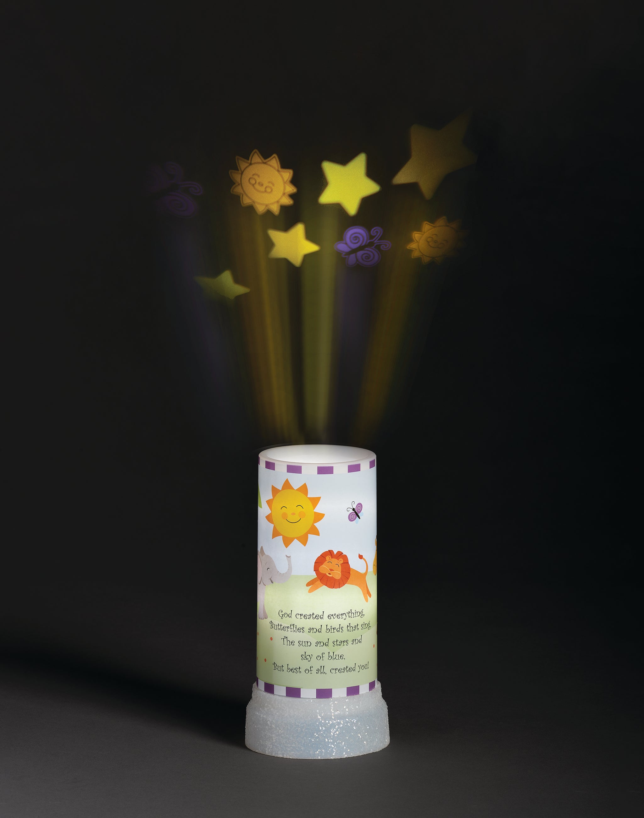 God Created Everything LED Projector Night Light | The Catholic Company®