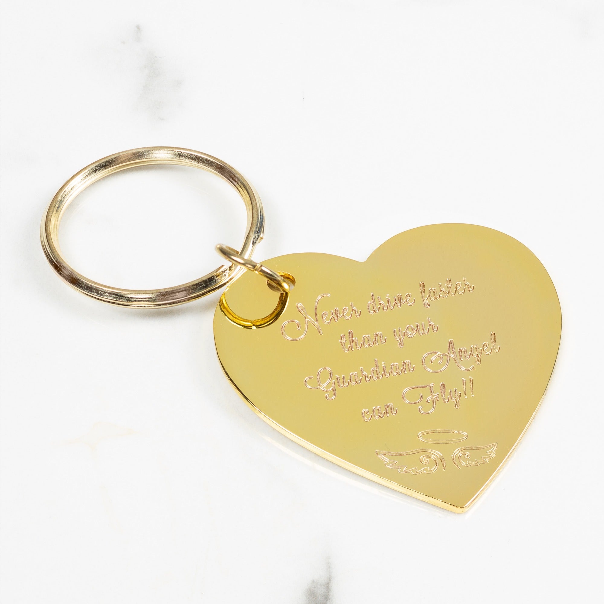 Personalized Guardian Angel Keychain | The Catholic Company®